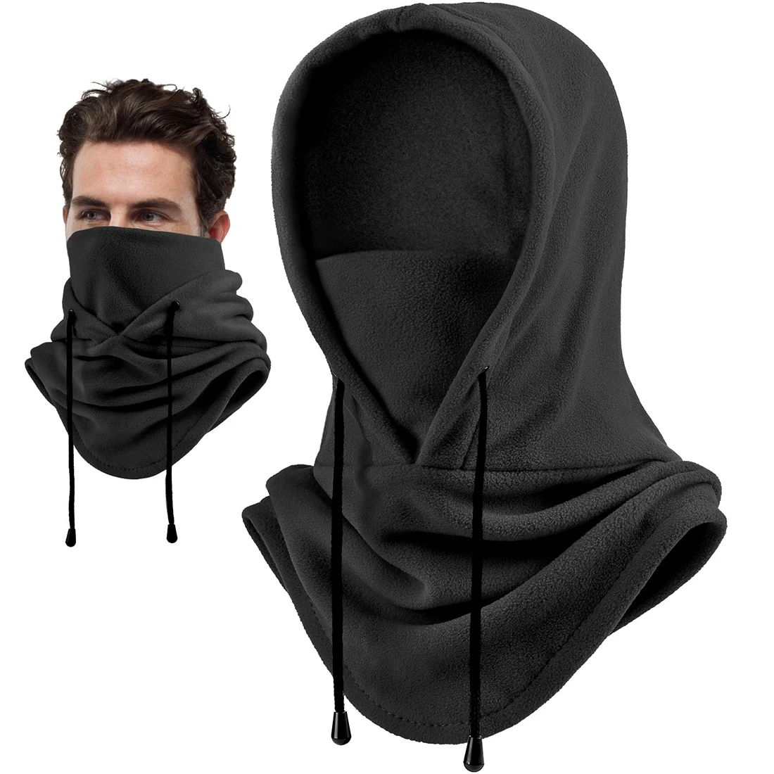 Winter Fleece Balaclava Hoodie Ski Mask Balaclava Face Mask Cold ...