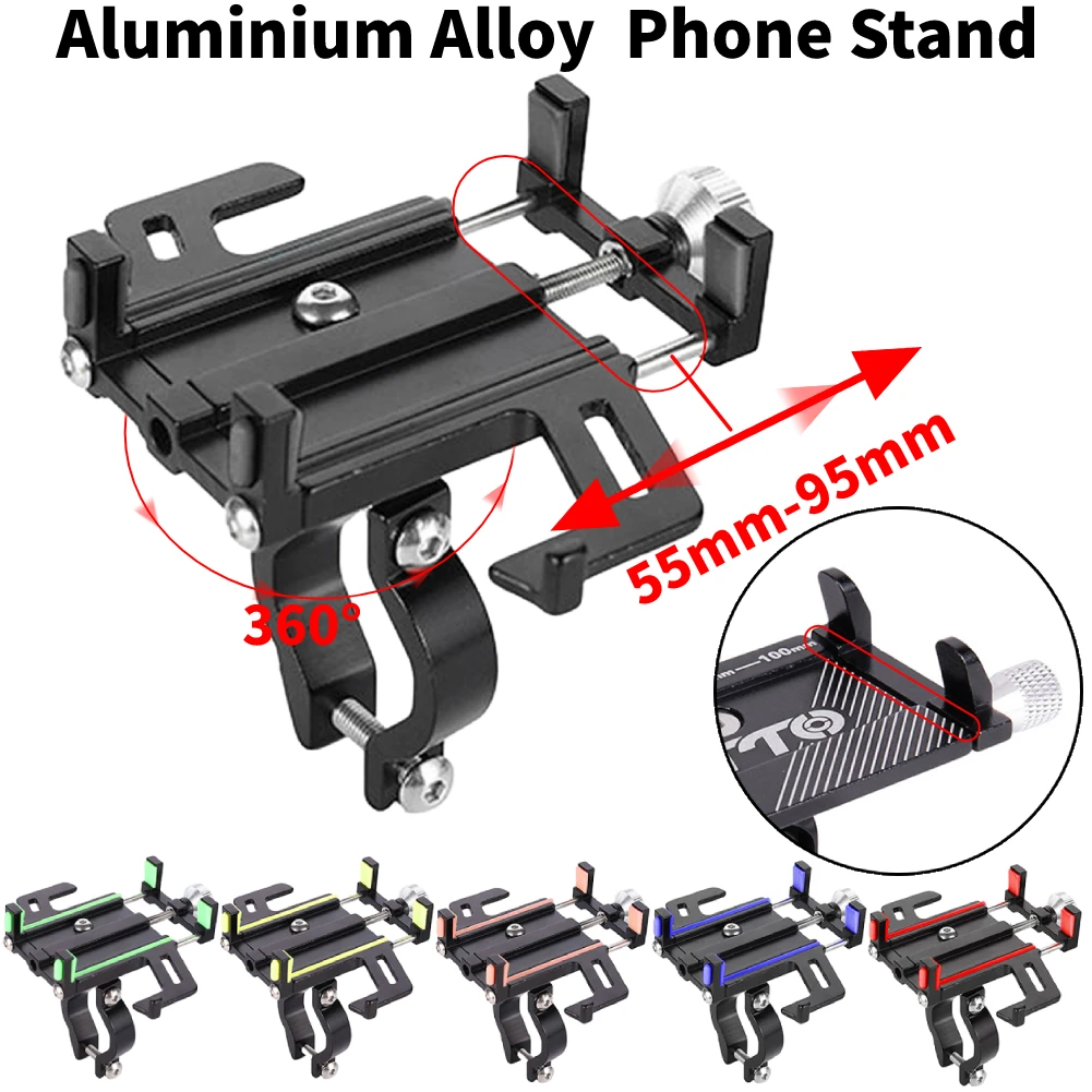 Aluminium-Alloy-Bike-Phone-Stand-Scalable-Cycling-Phone-Holder-360 ...