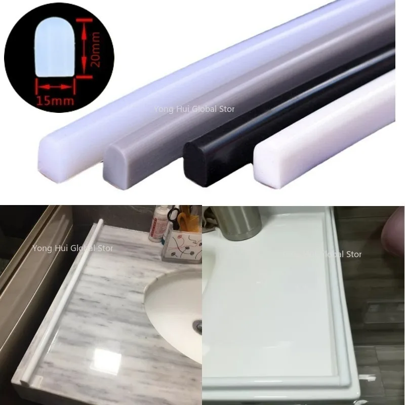 Silicone-Water-Retaining-Strips-Self-Adhesive-Bendable-Bar-Kitchen ...