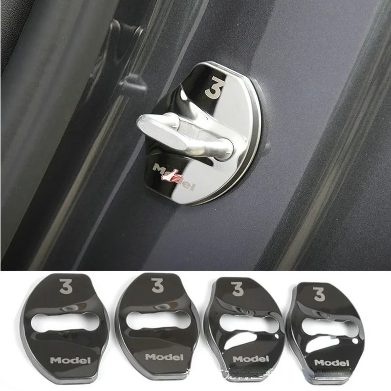 Car-Door-Lock-Cover-Suitable-for-MODELY-Tesla-Model3-Door-Lock ...