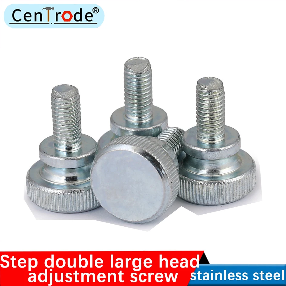 hand screw high head knurling hand screw step double large head ...