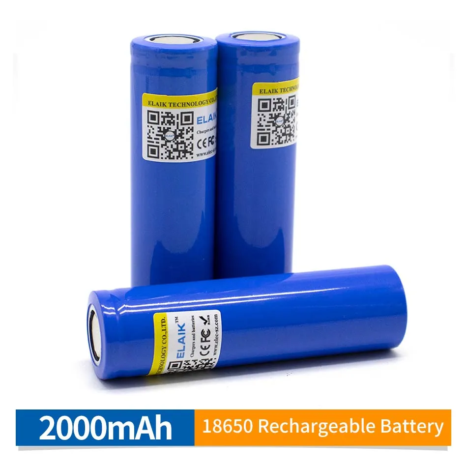 18650-2000-mah-power-lithium-battery-3-7-V-strong-light-flashlight ...