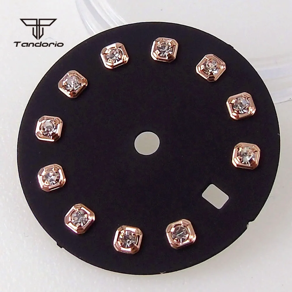 Multicolor 20.5mm Watch Dial for Lady Wristwatch Sunburst Face Diamond ...
