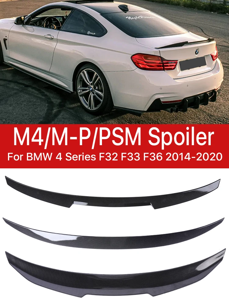 Carbon-Fiber-M-Performance-M-Tech-Rear-Trunk-Spoiler-M4-PSM-Style-Wing ...