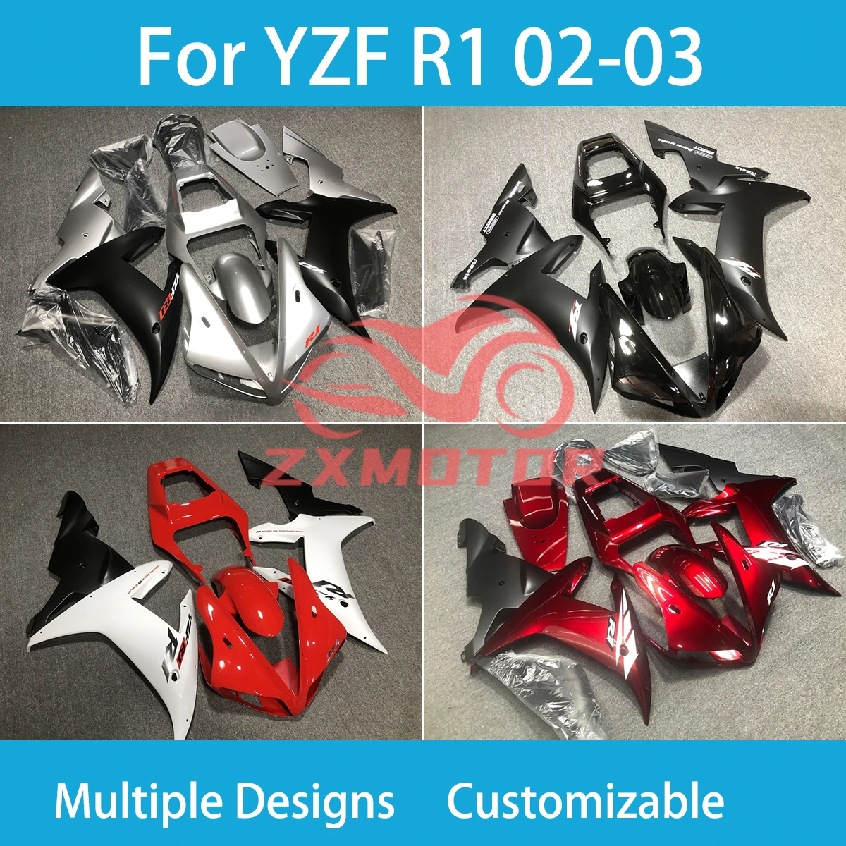 YZF-R1-2002-2003-Motorcycle-Fairings-for-Yamaha-YZF-R-1-02-03 ...