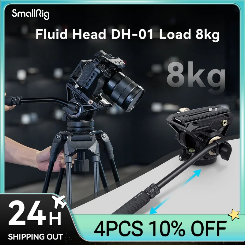 SmallRig-Fluid-Video-Head-with-Plate-and-Flat-Base-Universal-Bubble ...