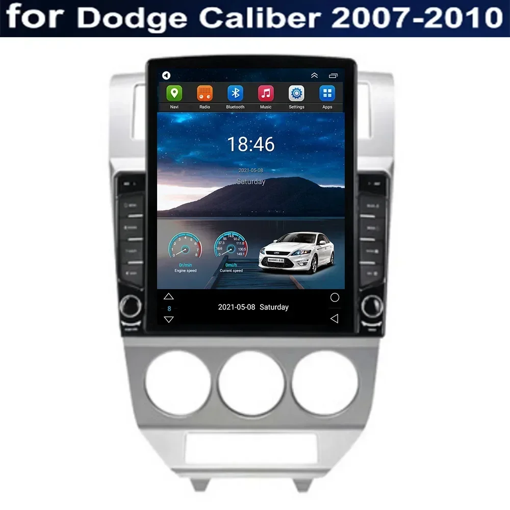For-Tesla-Style-2Din-Android-13-Car-Radio-For-Dodge-Caliber-2007-2010 ...