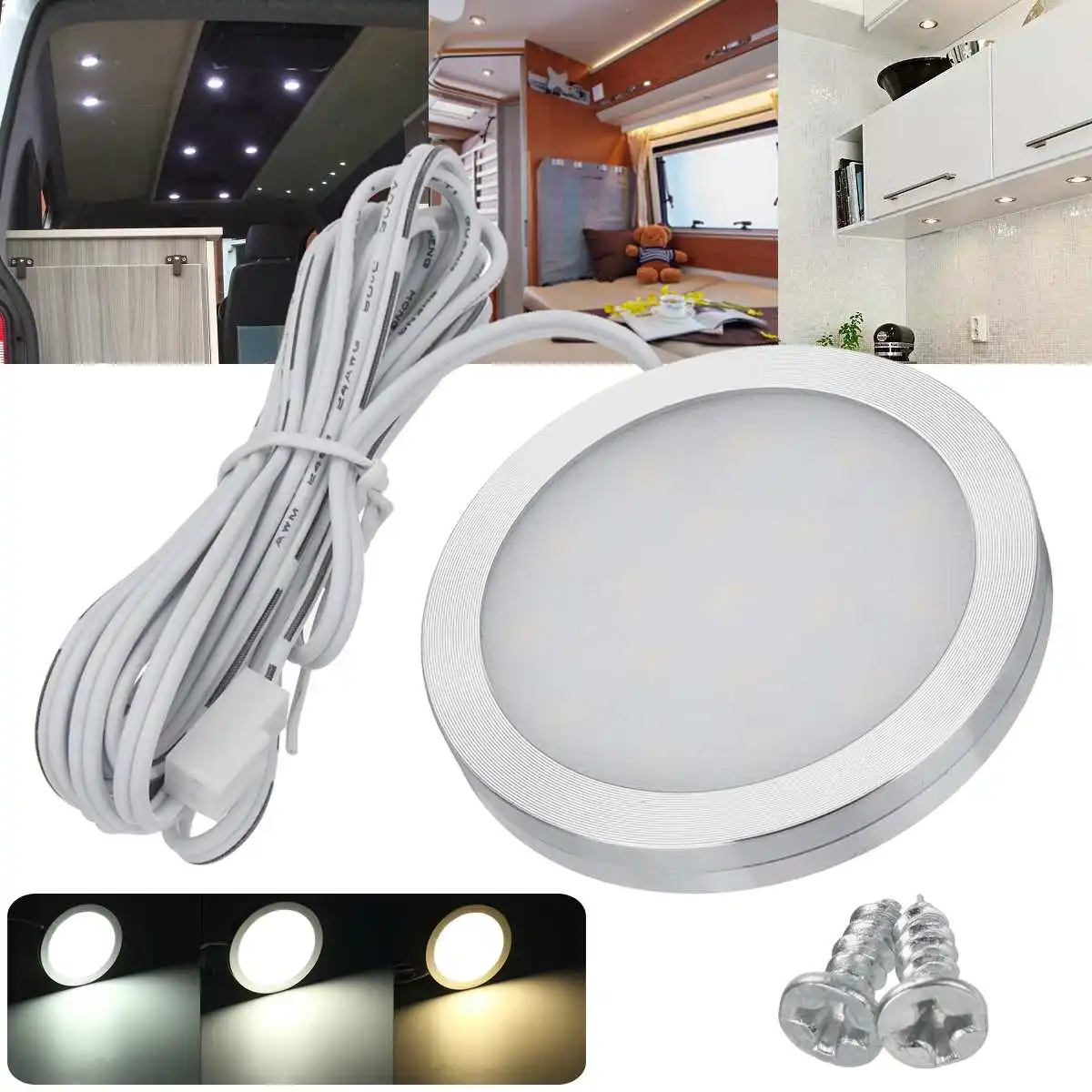 1Pcs-12V-2-5W-230LM-LED-Downlight-Recessed-Ceiling-Light-Spot-Light-For ...