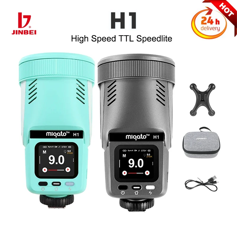 JINBEI-luz-de-relleno-H1-H1-LED-Speedlite-Flash-de-c-mara-de-cabeza ...