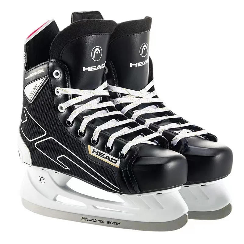 HEAD-S180-Black-Leather-Ice-Hockey-Knife-Blades-Skates-Shoes-Patines ...
