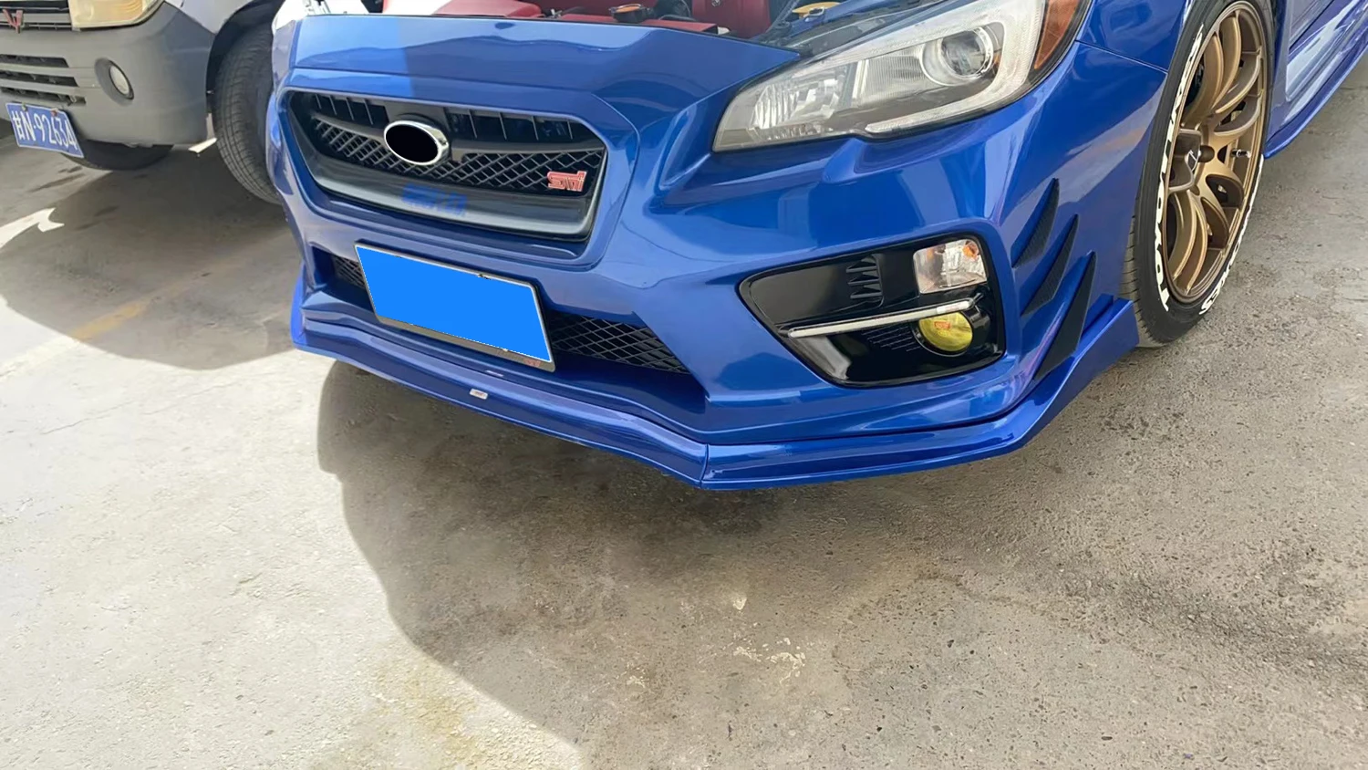 Per Subaru WRX WRX STI 2015 2021 accessori per lo Styling dell auto ABS Silicone paraurti anteriore decorazione strisce copertura 6 pezzi
