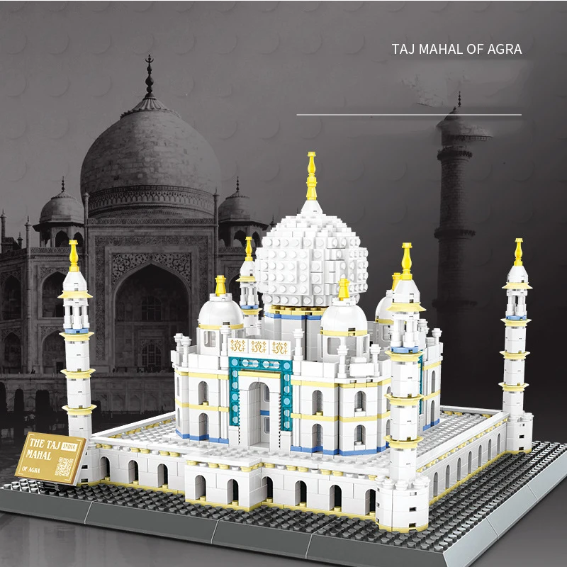 5211-Popular-Architecture-India-Taj-Mahal-Agra-1113pcs-Puzzle-MOC-Bricks-Assembled-Building ...