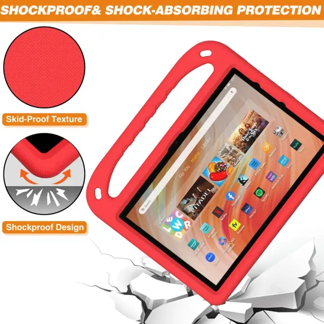Kids Tablet Case Kids EVA Foam Shockproof Case With Stand For Amazon ...