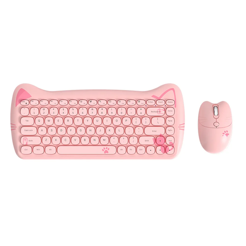 AJAZZ 84 Key Wireless Keyboard Mouse Mini Wireless Keyboard Keyboard 