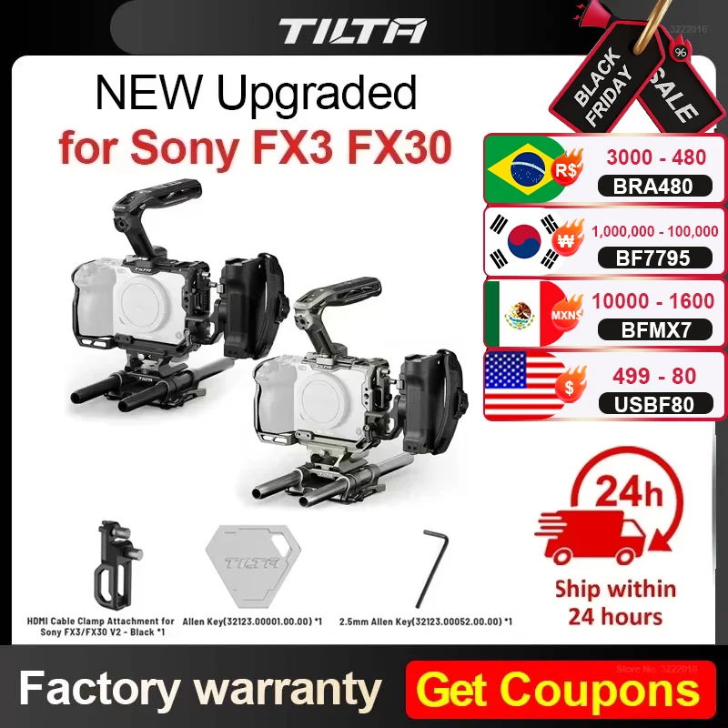 TILTA-Atualizado-Camera-Cage-para-Sony-FX3-FX30-Armadura-Full-Body ...