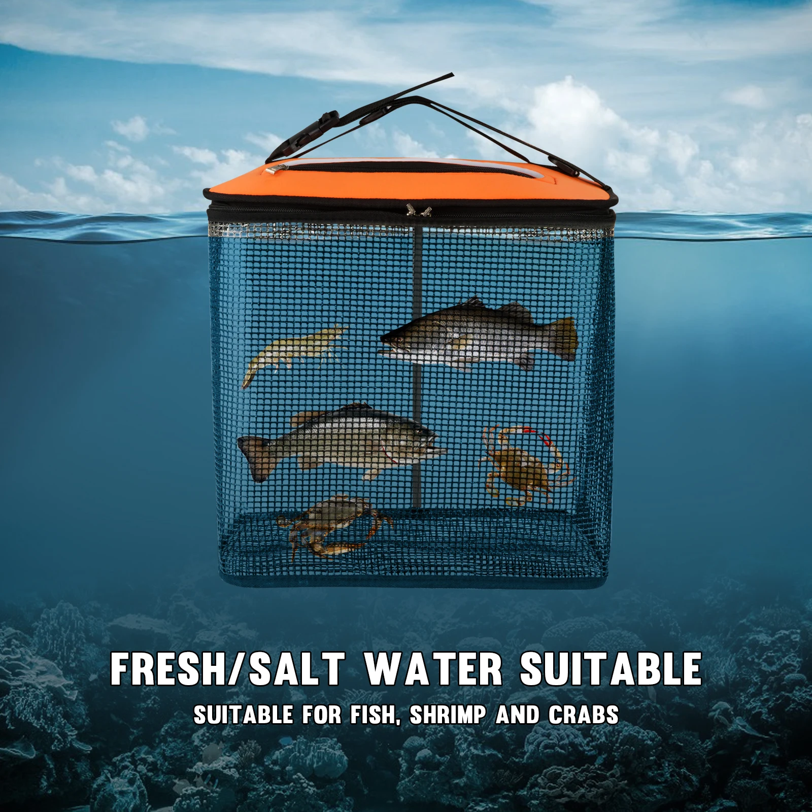 Foldable-Floating-Fish-Basket-Foldable-Fish-Cage-Fishing-Gear ...