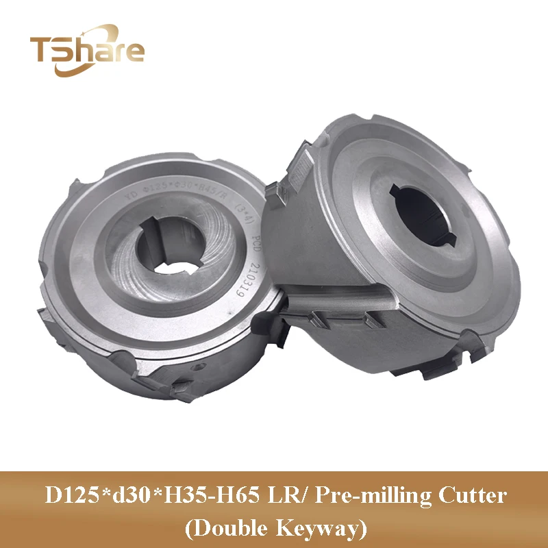 1Pair-Double-Keyway-125-30-H35mm-H65mm-L-R-PCD-Pre-milling-Cutter ...
