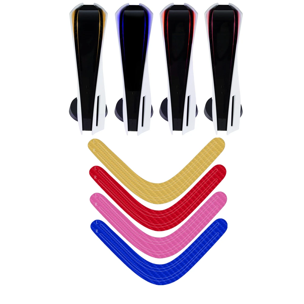 For-PS5-Host-Light-Bar-Carbon-Fiber-Texture-Sticker-Self-Adhesive ...