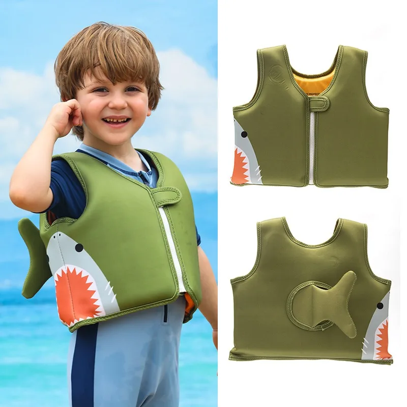 Kids-Buoyancy-Vest-Jacket-Swimming-Aid-Cartoon-Boy-Girl-Swimwear ...