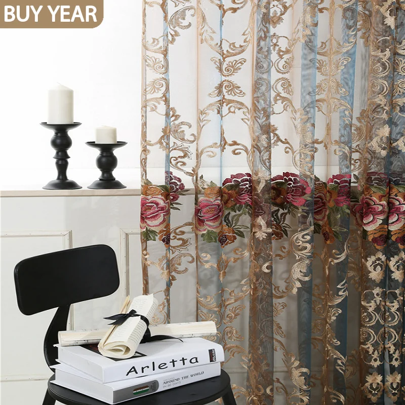 Italian Curtains for Living Dining Room Bedroom European Style Luxury ...