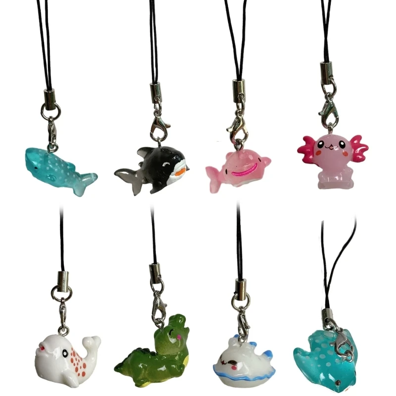 Ocean-Animal-Keyrings-Marine-Life-Pendant-Acrylic-Keychain-Colorful ...