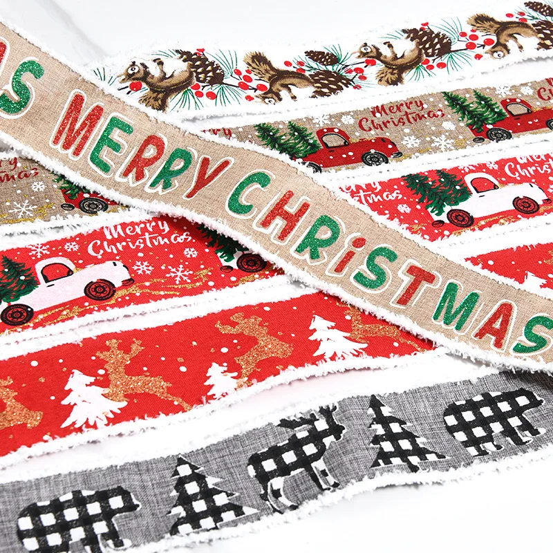 Imitation hemp Christmas decoration linen webbing Christmas tree strap ...