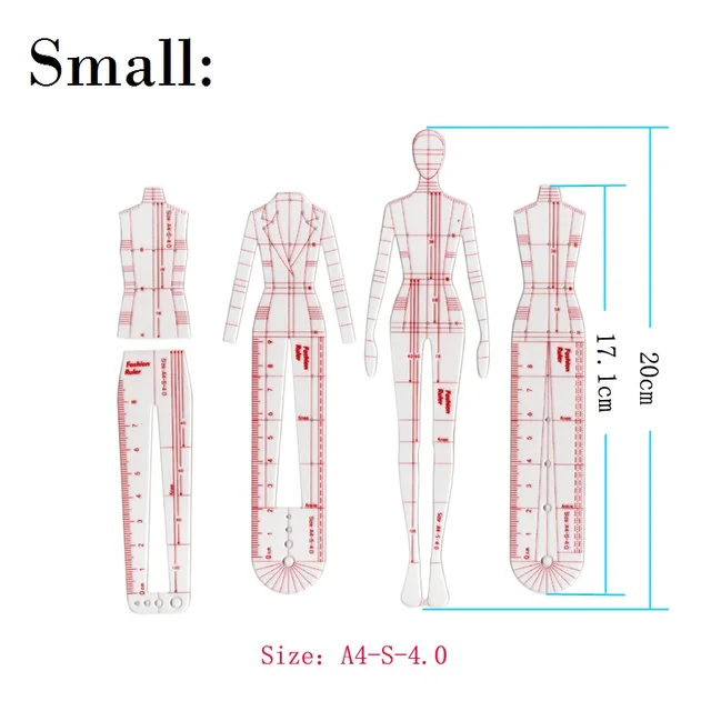 Women Fashion Drawing Ruler Figure Drawing Template for Fashion Design ...