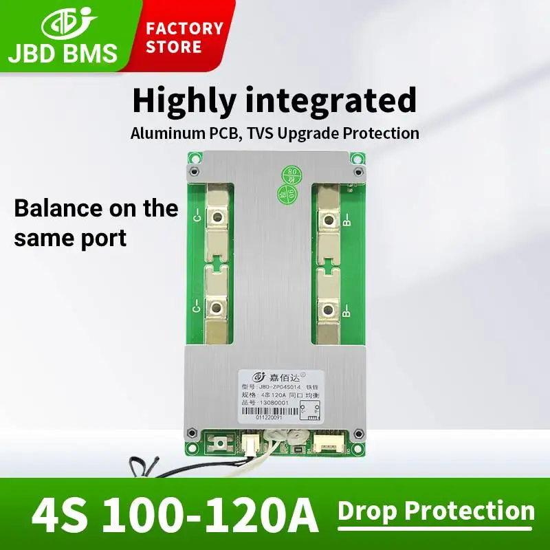 JBD BMS 4S 12V 100A 120A Lifepo4 Bms Balance Platine Mit Drop Schutz Heizung Funktion ...