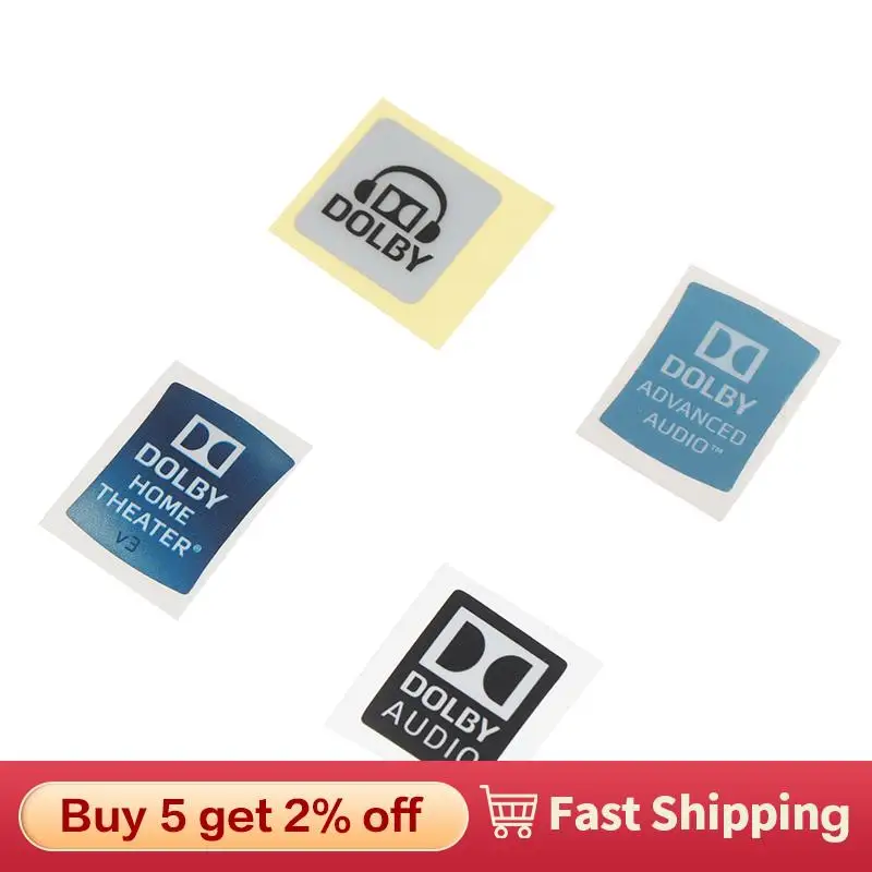 New 1pcs Dolby Surround Sound Labels Laptop Stickers Desktop Decor DIY ...