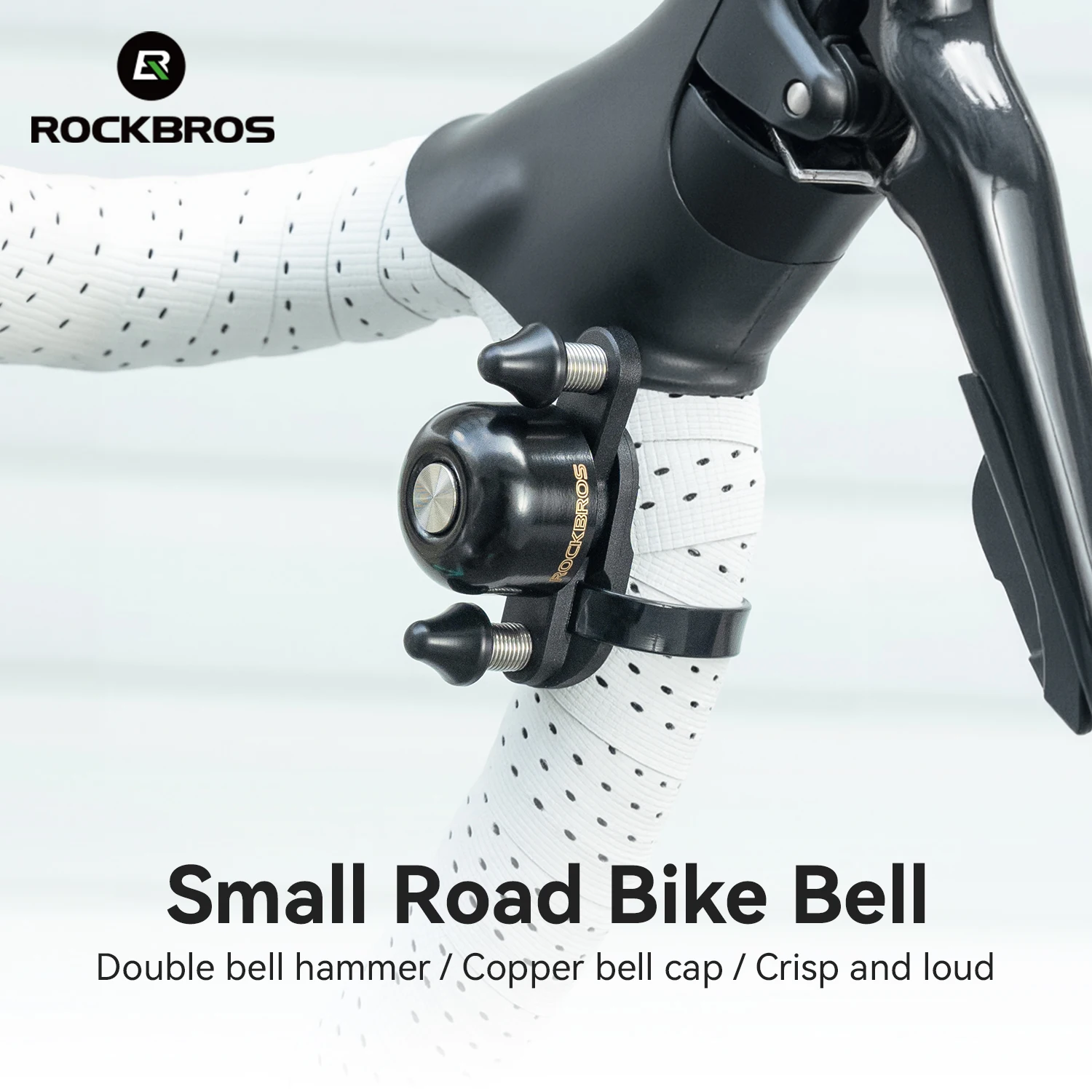 ROCKBROS Bicycle Bell Road MTB Bike Double Bell Anti-Theft Waterproof ...