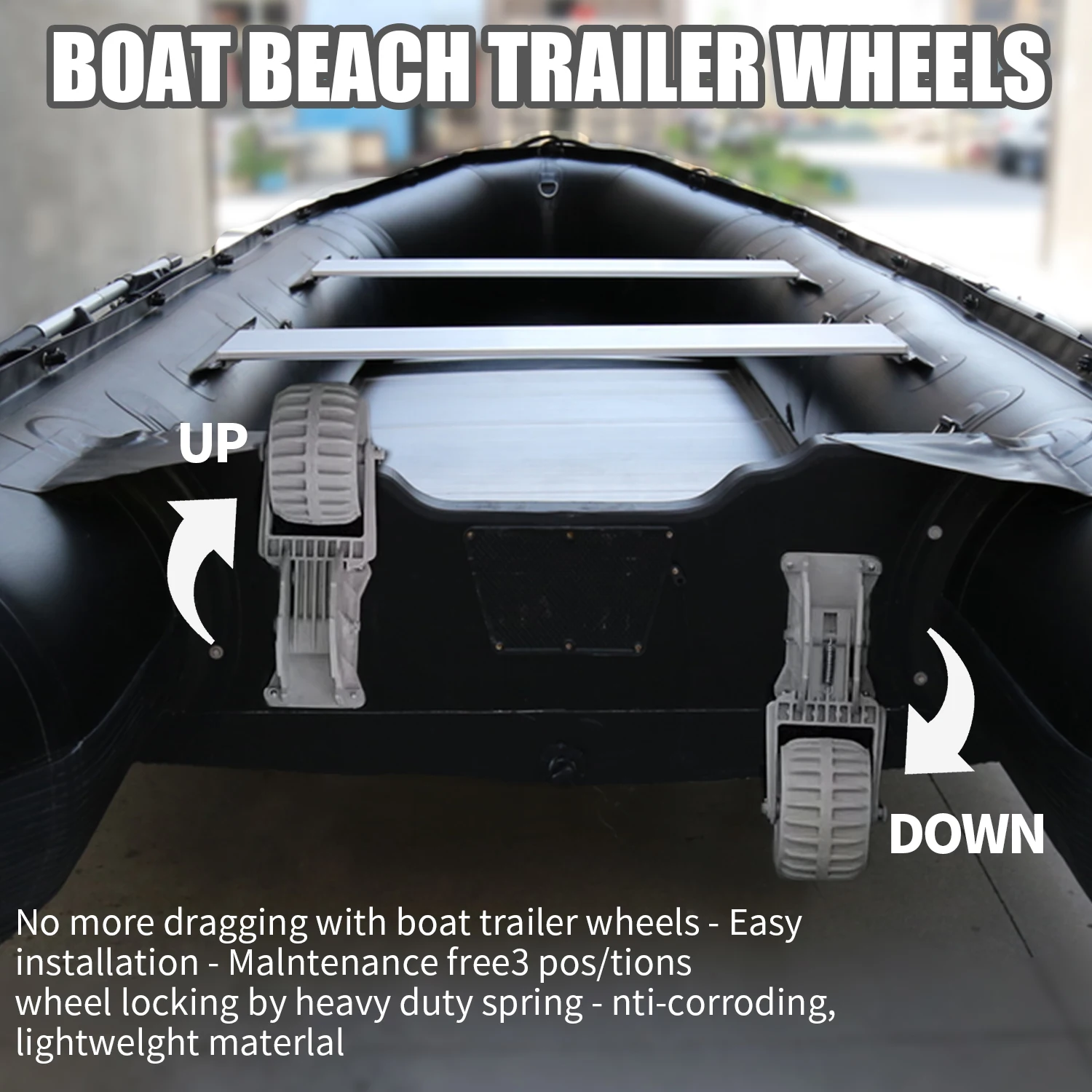 Inflatable-Boat-Launching-Wheels-Marine-Flip-up-Dinghy-Wheels-Nylon ...