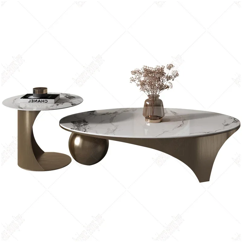 Modern-Luxury-Coffee-Tables-Marble-Effect-Irregular-Unique-Minimalist ...