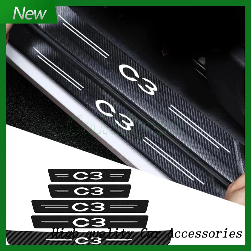Car-Door-Sill-Threshold-Sticker-Trunk-Bumper-Guards-Decals-for-Citroen ...
