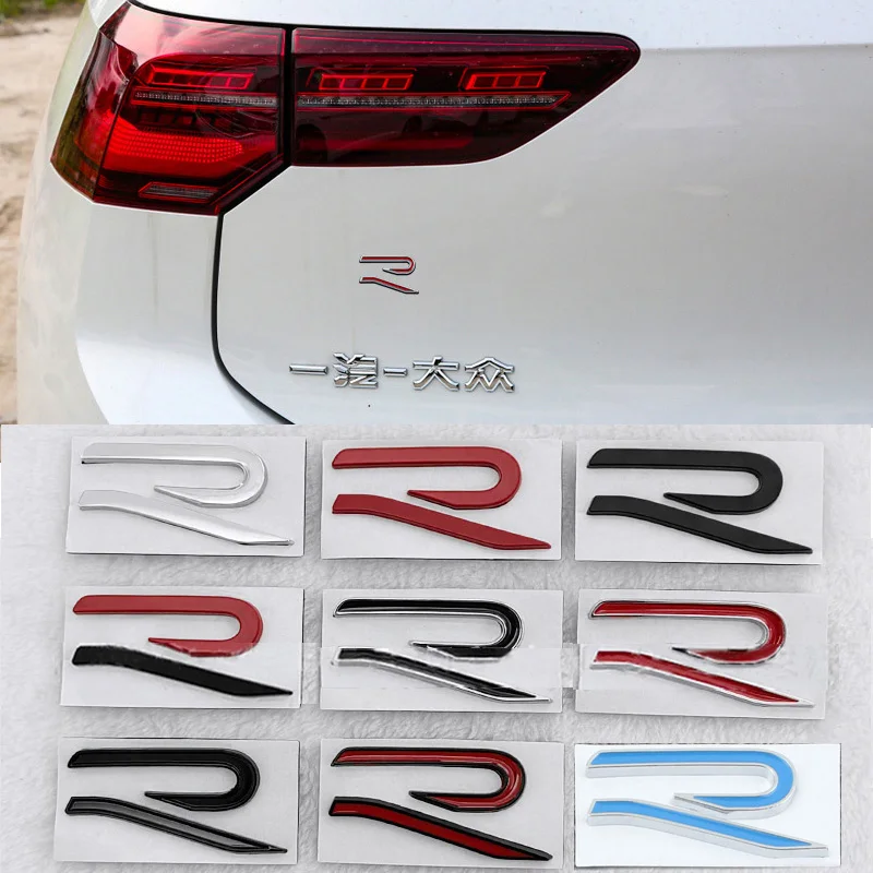 New-R-Emblem-Car-Body-Tail-Trunk-Sticker-Accessories-For-Volkswagen-VW ...