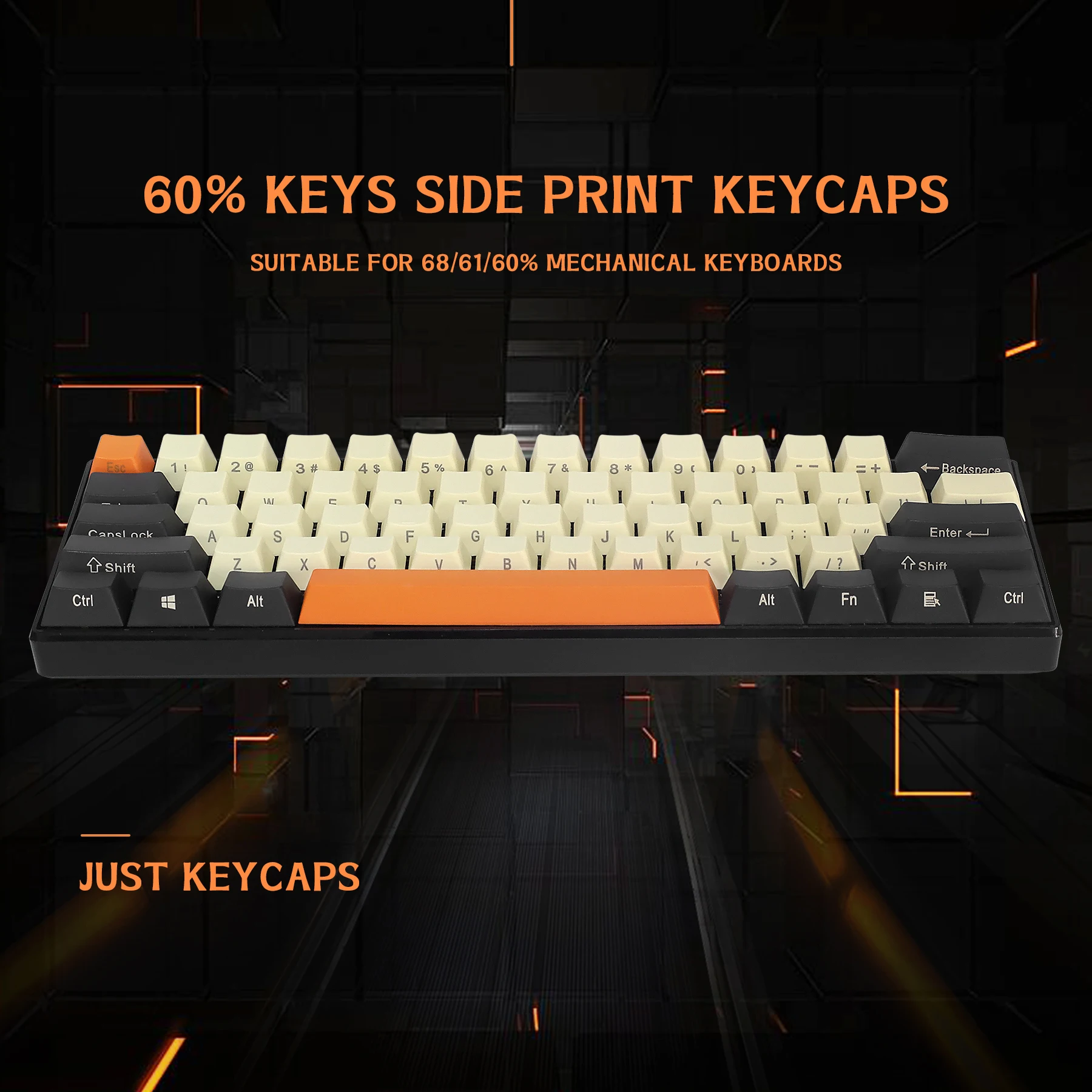 Keycaps-Side-Print-PBT-Keycap-Set-60-Percent-Thick-Cherry-MX-Key-Caps ...