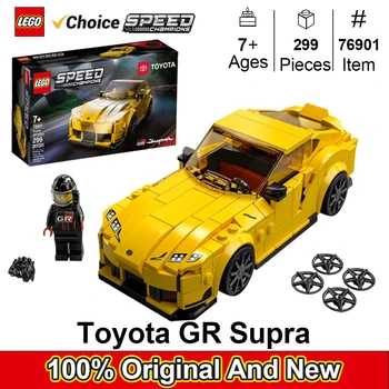 LEGO 76901Speed Champions Toyota GR Supra Collectible Sports Car Toy ...