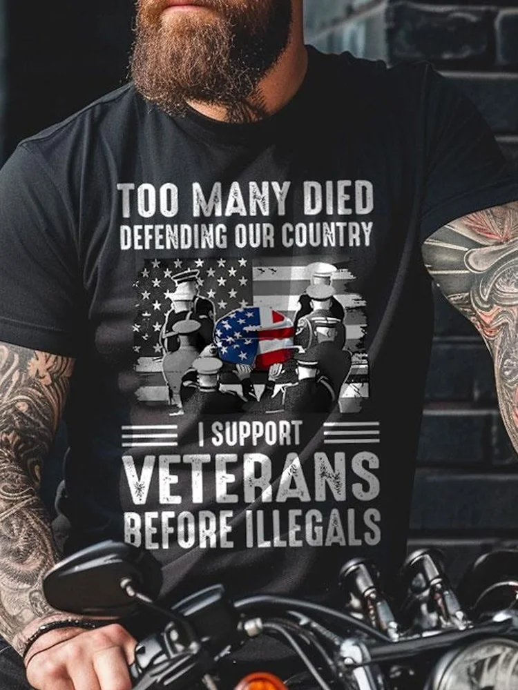 Too-Many-Died-Defending-Our-Country-Daily-Men-s-3D-Print-T-shirt-Summer ...