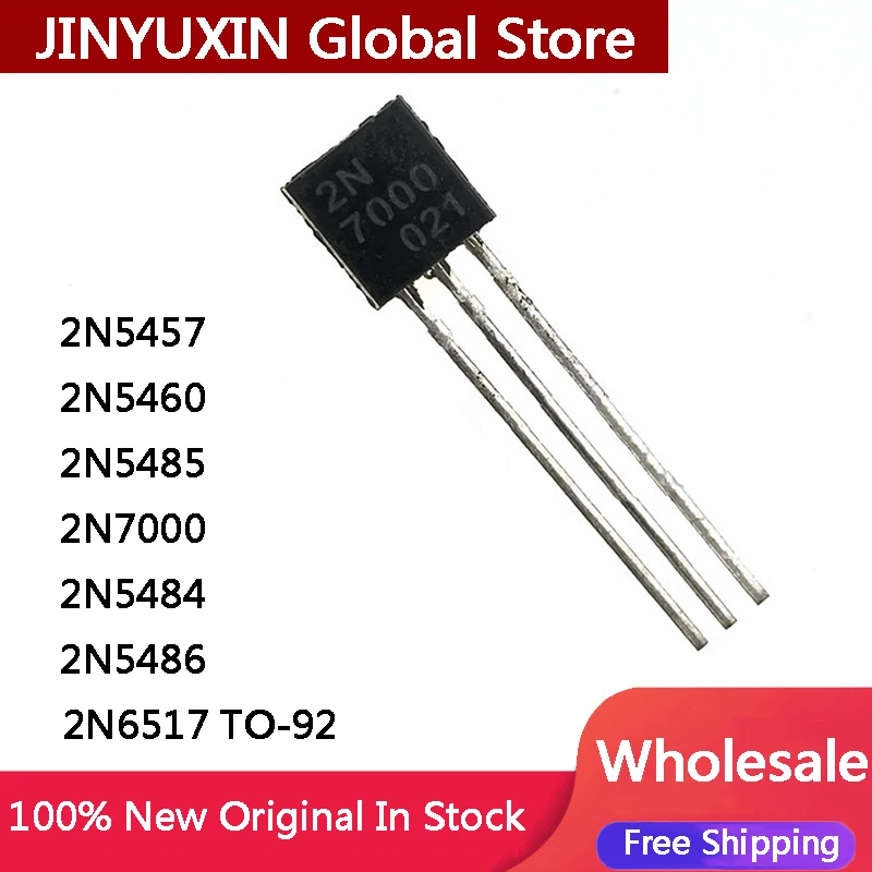 20PCS New 2N5457 2N5460 2N5485 2N7000 2N5484 2N5486 2N6517 TO-92 TO92 ...
