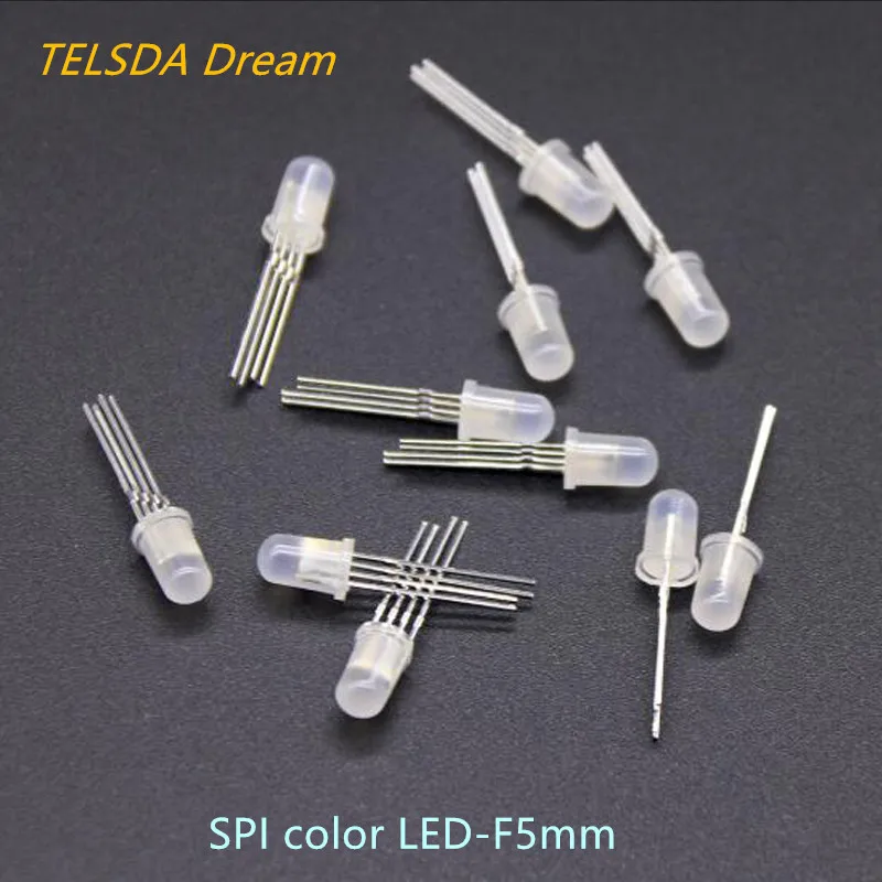 DC5V-WS2812-APA102-PL9823-F5-5mm-F8-8mm-Round-RGB-LED-YF923-chipset ...