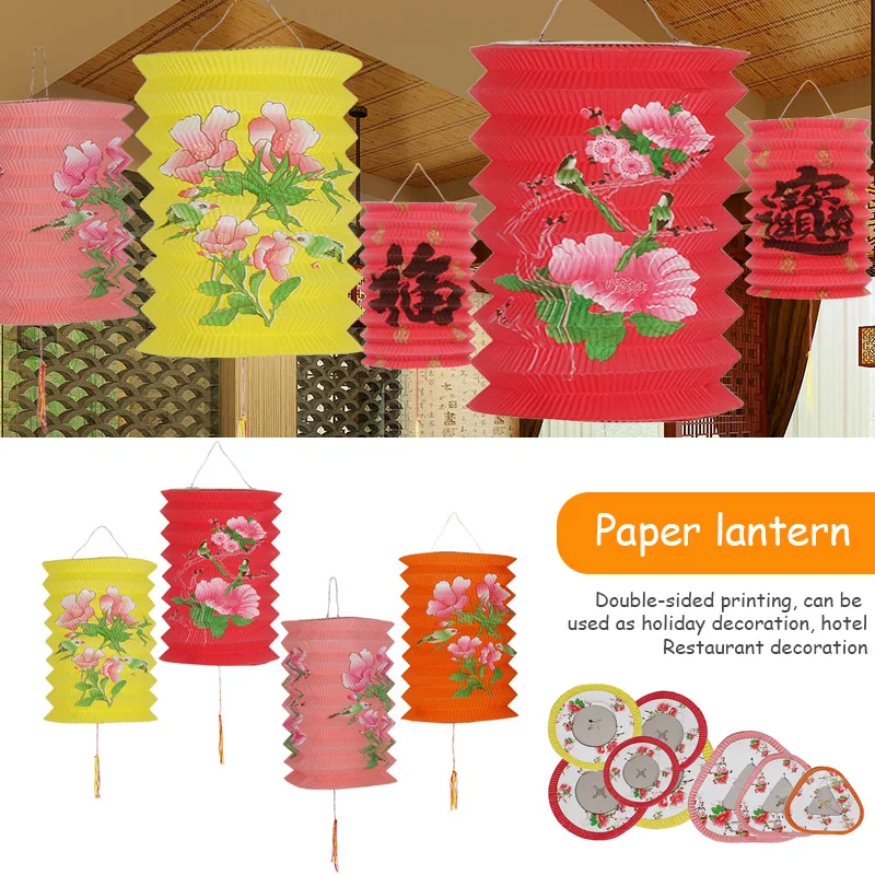 10-12pc-Traditional-Mid-autumn-Festival-Hanging-Paper-Lantern-Folding ...