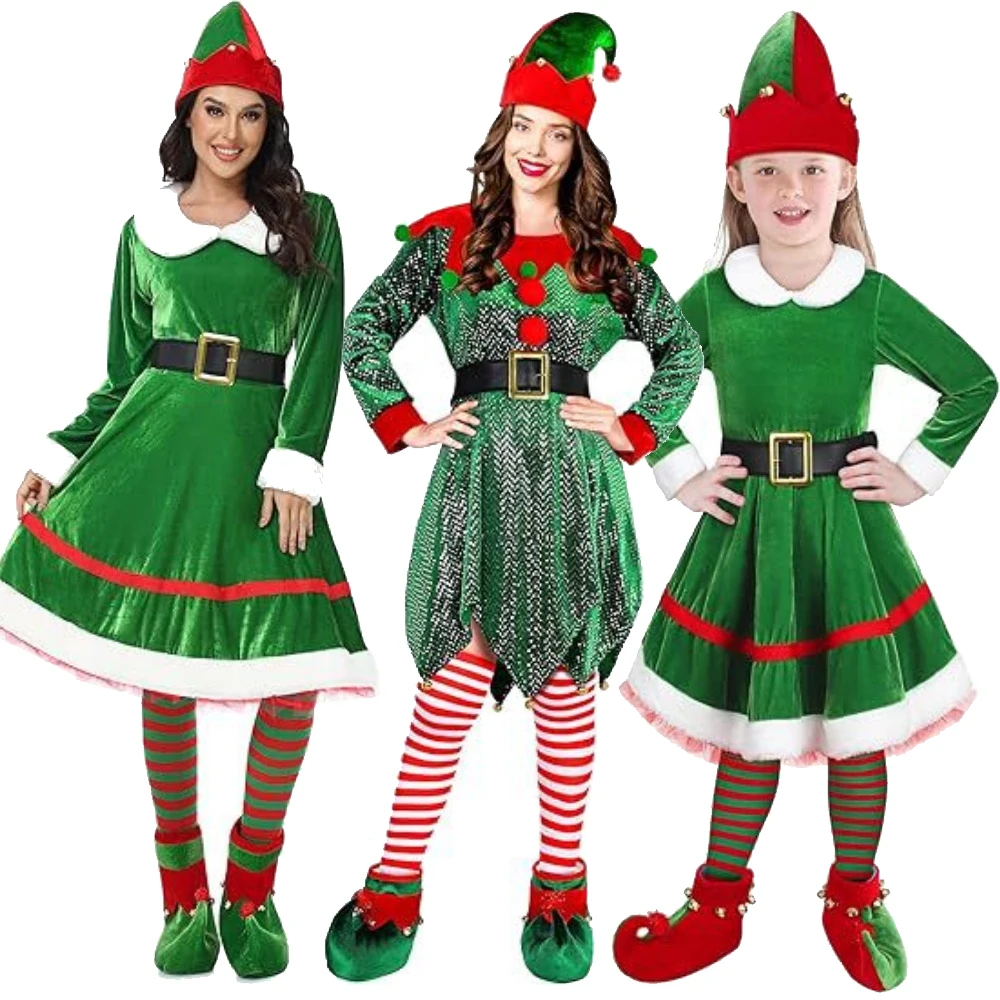 Christmas-Cosplay-Costume-Santa-Claus-Disguise-Full-Sets-Uniform-for ...