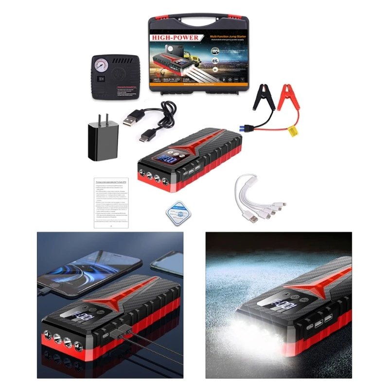 229800mAh-12V-Lithium-Jump-Starter-Box-Car-Battery-Boosters-Pack ...