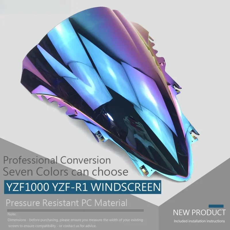 For-Yamaha-YZF1000-YZF-R1-2007-2008-Motorcycle-Windshield-WindScreen ...