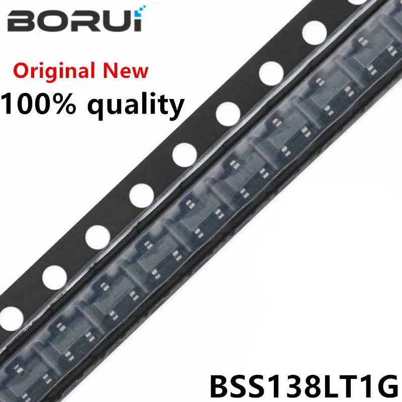 100PCS BSS138LT1G SOT23 BSS138 SOT SOT-23 MOSFET SMD J1 MOS field effect transistor new and ...