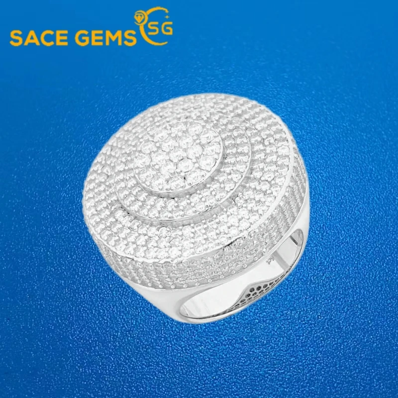 SACE-GEMS-GRA-Certified-D-Color-Full-Moissanite-Ring-for-Women-Men-S925 ...