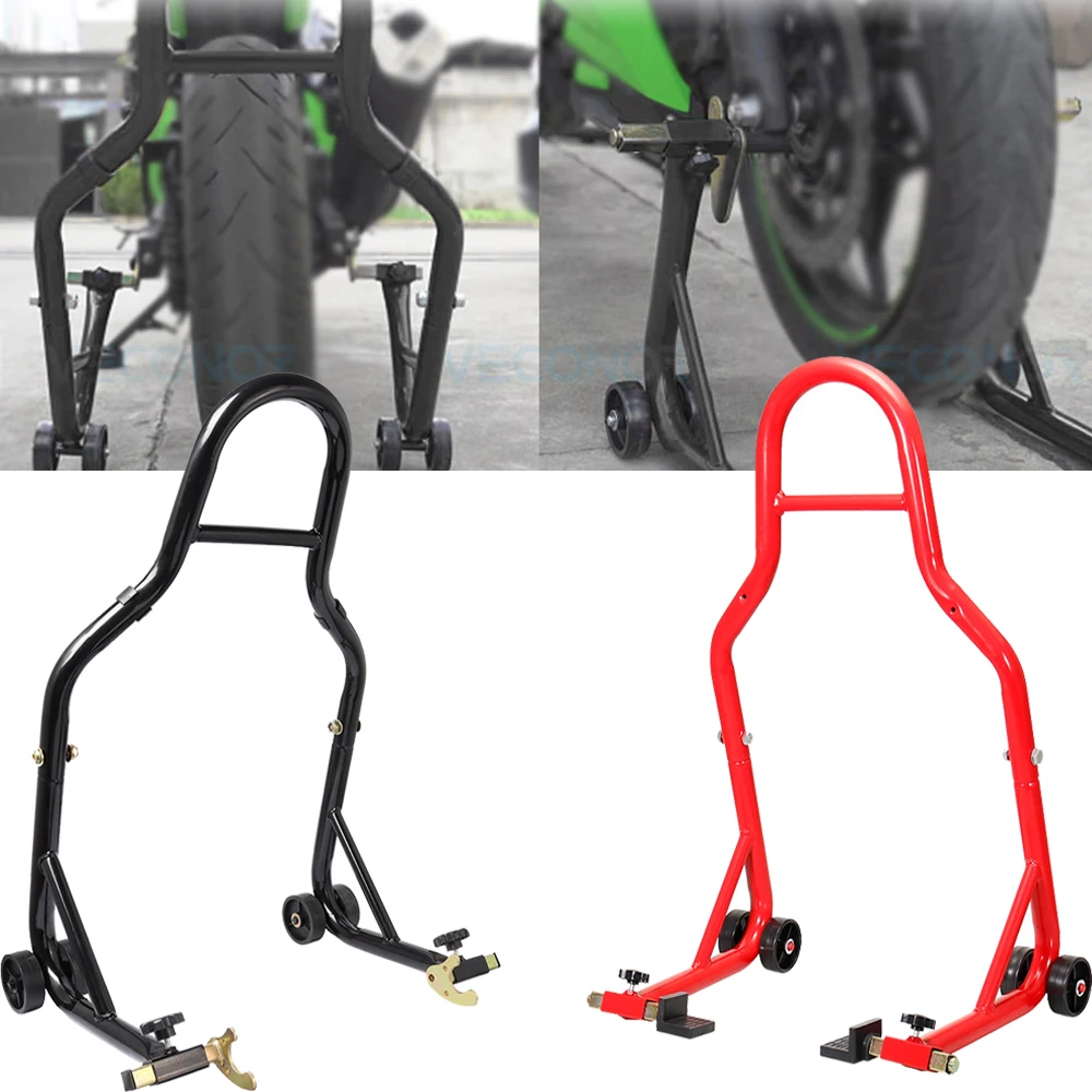 Motorcycle-Full-Set-Front-Wheel-And-Rear-Wheel-Support-Stand-Wheel ...