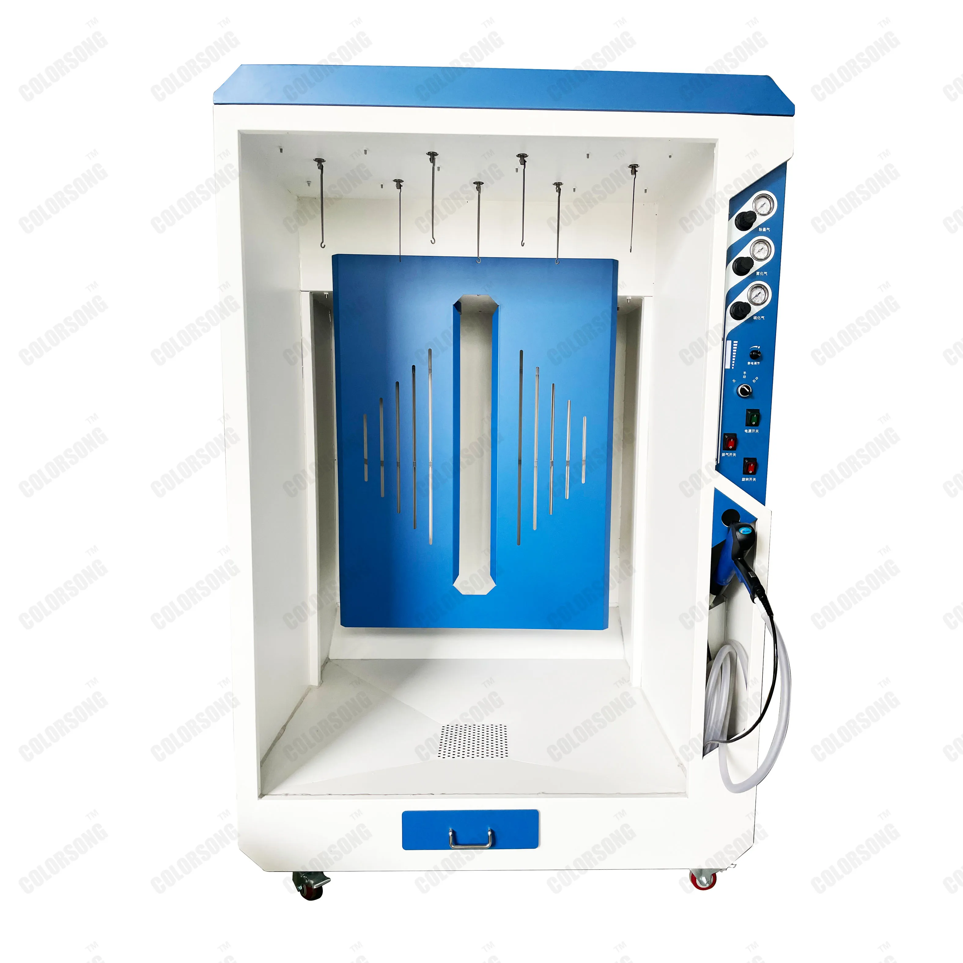 Auto-rotate-Lab-Test-Portable-Powder-Coating-Spray-Booth-Small-Batch ...