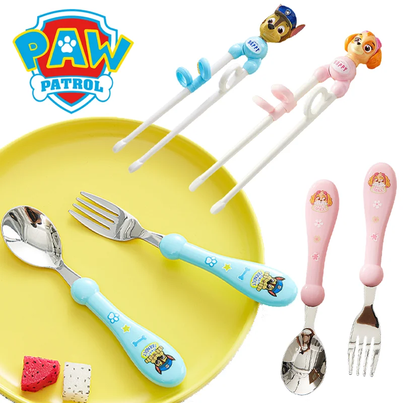 Paw-Patrol-Childrens-Tableware-Cartoon-Stainless-Steel-Spoon-Fork ...