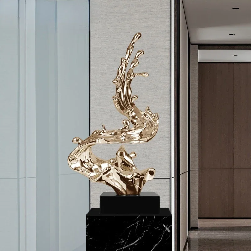 Luxury-Spray-Large-Statue-Modern-Figurine-Nordic-Creative-Gold ...