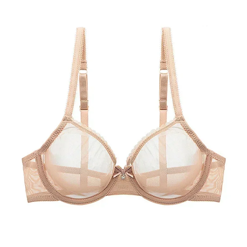 New-Red-Transparent-Bras-For-Women-Plus-Size-Sexy-Lingerie-Push-Up-Lace ...